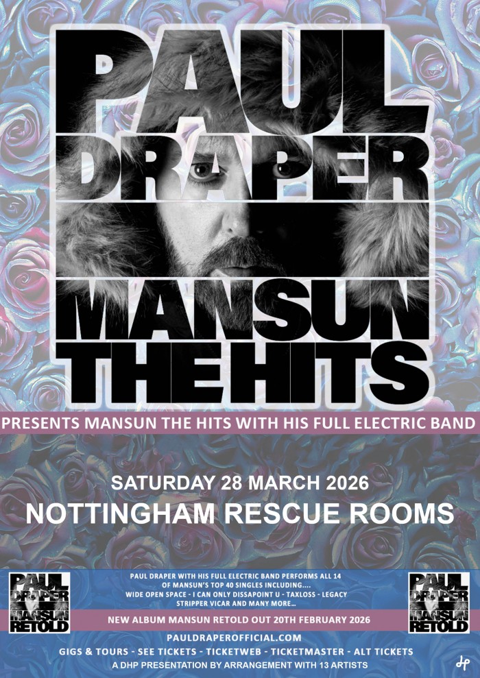 Paul Draper Tickets - Rescue Rooms, Nottingham - 28/03/2026 18:30