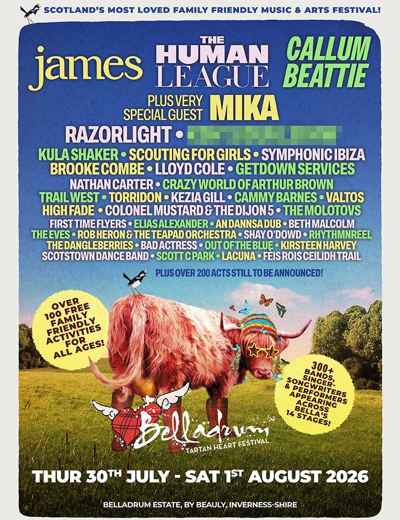 Belladrum 2026 Tickets - Belladrum Estate, Inverness - 30/07/2026 8:00